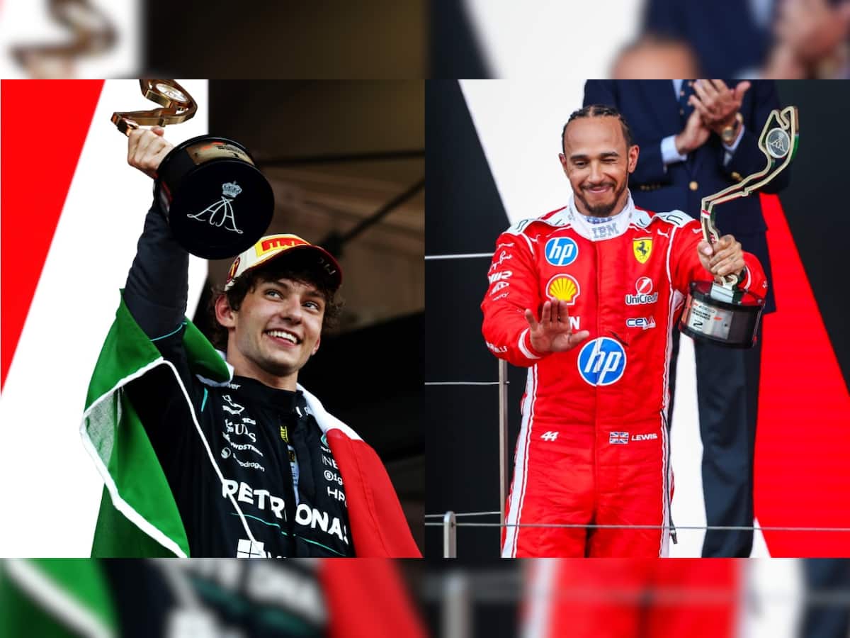 Kimi Antonelli wins Monaco GP, Lewis Hamilton bags P2 as Max Verstappen ...