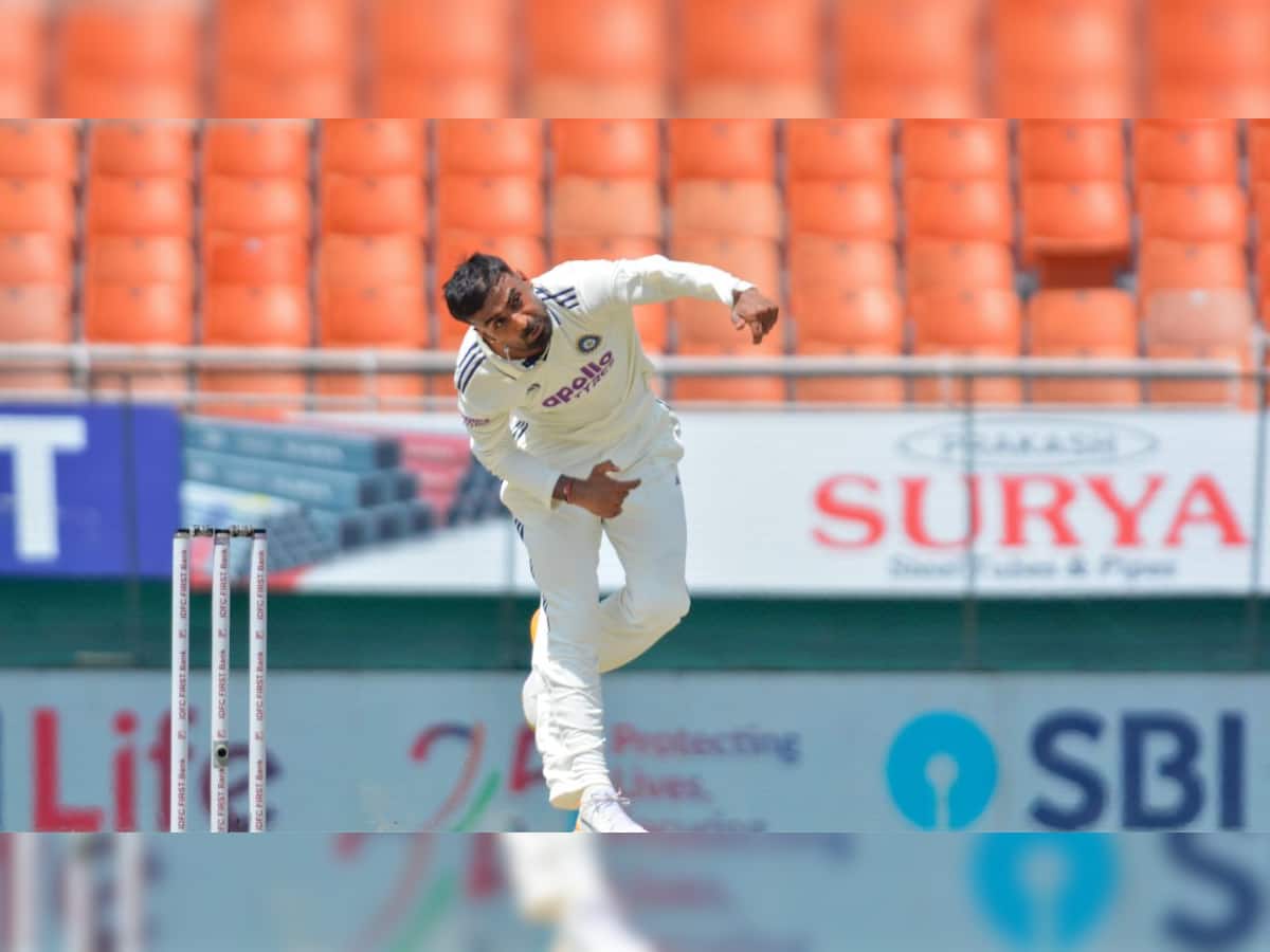 Manav Suthar's three-wicket test debut earns big praise from Washington ...