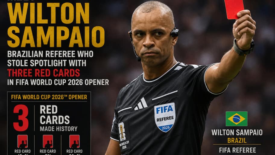 Meet Wilton Sampaio: Brazilian referee who stole spotlight with three ...