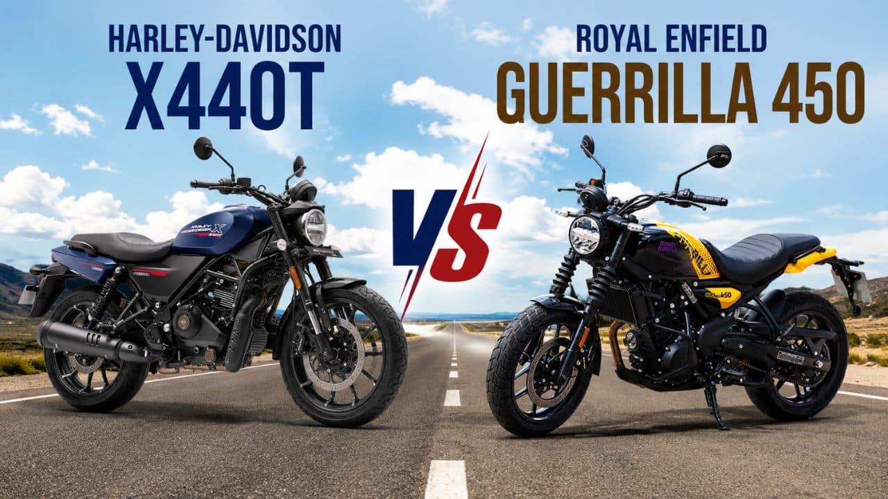 Harley Davidson X440t vs Royal Enfield Guerrilla 450: Which neo-retro ...