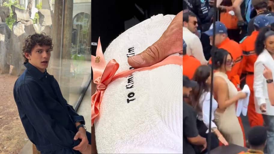 'To Kimi from Kim': K Kardashian sends personalised towel to Antonelli ...