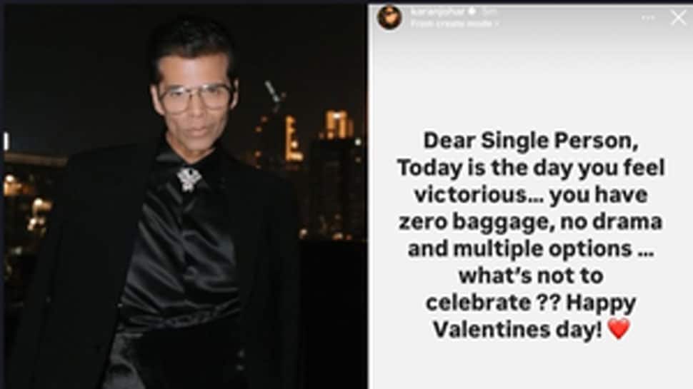 On Valentine’s Day, Karan Johar's Note For Every 'Single' Person Is ...