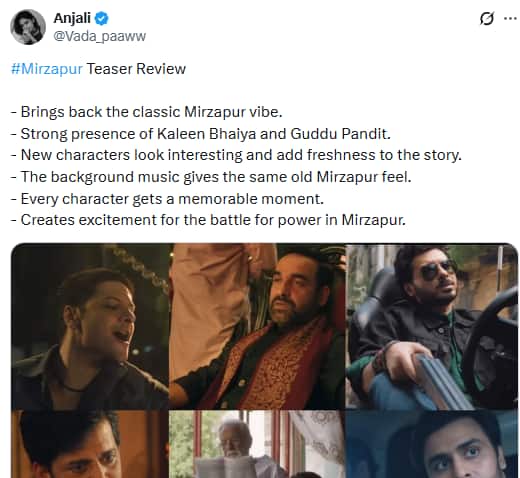 Mirzapur: The Movie teaser X review: Netizens react to cult series' big ...
