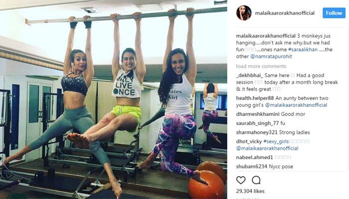 Sara Ali Khan and Malaika Arora Khan are the new workout buddies! See ...