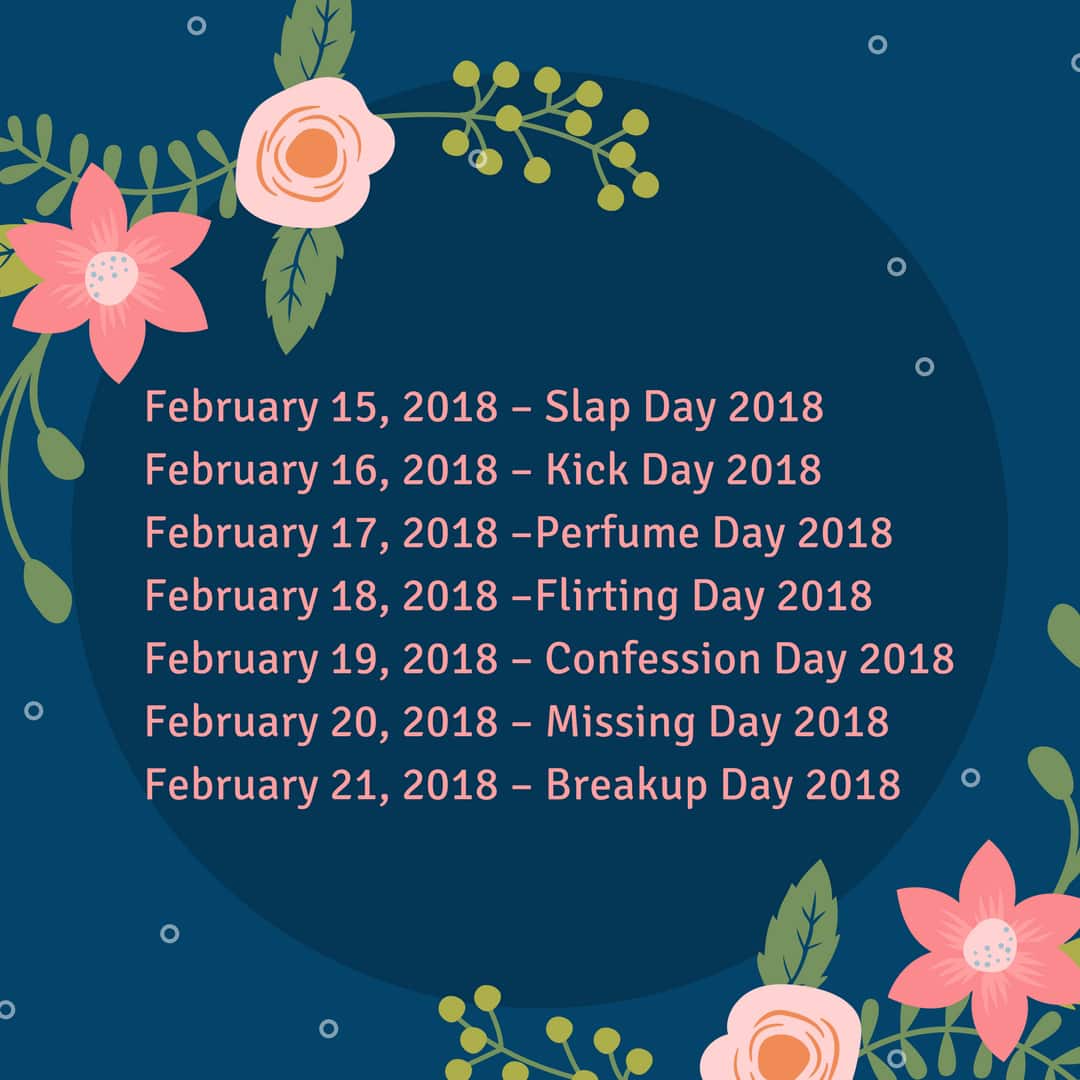Anti Valentines Week Check Out When Is Slap Day Kick Day Breakup