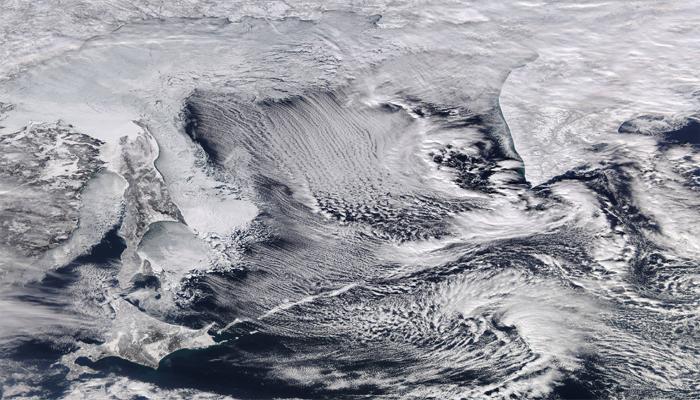 See pic: NASA releases image of sea ice and cloud streets covering Sea ...