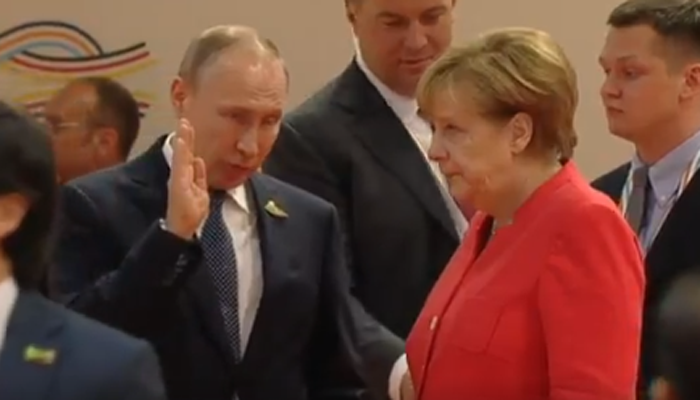 Merkel's 'epic' eye-roll while talking to Putin at G20 Summit takes ...