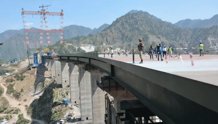India to complete construction of highest railway bridge in Jammu and ...