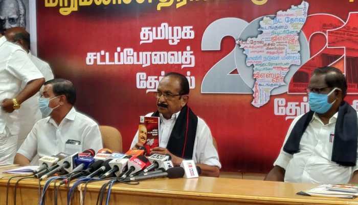 MDMK chief Vaiko releases manifesto for Tamil Nadu Assembly election ...