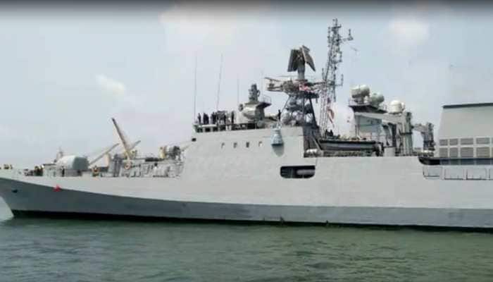 Indian Navy's INS Talwar reaches Mangalore port with Oxygen from ...