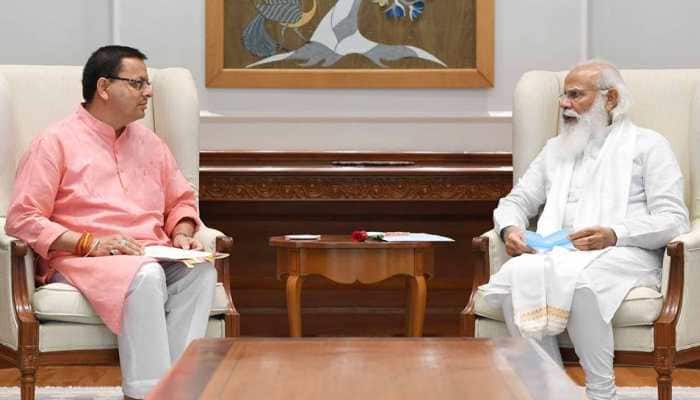 Uttarakhand CM Pushkar Singh Dhami meets PM Modi, discusses COVID-19, other issues | India News ...