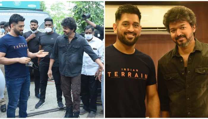 When Thalapathy met Thala: MS Dhoni catches up with Vijay in Chennai ...
