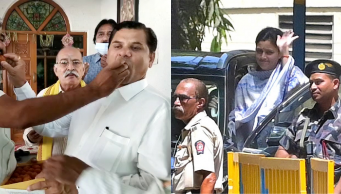 Navneet Rana's husband Ravi Rana seen carrying Hanuman Chalisa after bail | India News | Zee News