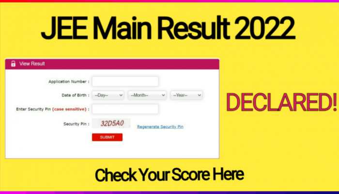 JEE Main Result 2022 (OUT) LIVE: JEE Mains Session 2 results DECLARED ...