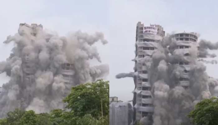 Live Updates: Supertech twin towers razed down in 9 seconds; no damage ...