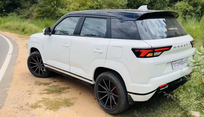 Modified 2022 Maruti Suzuki Brezza uncannily looks like a Range Rover ...