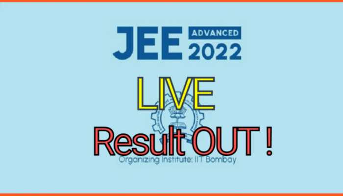 JEE Advanced 2022 Result (OUT) LIVE: Shishir secures rank 1, check toppers' list | Education ...