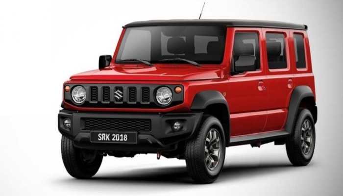 Maruti Suzuki Jimny लाल रंग को डीलरशिप्स पर प्रदर्शित किया