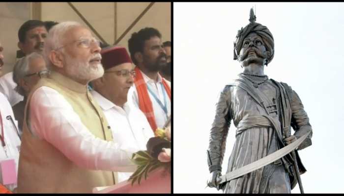 Statue of Prosperity: PM Narendra Modi unveils 108-feet high bronze ...