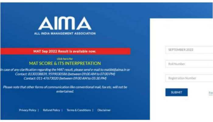 AIMA MAT 2022: CBT 1 Registration ends TODAY at mat.aima.in- Steps to register here | India News ...