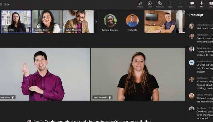Microsoft rolls out 'sign language view' to give new meeting experience ...