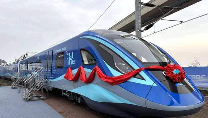 China launches its first semi high-speed hydrogen train, gets 600km ...