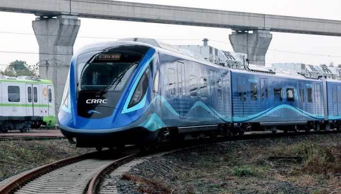 China launches its first semi high-speed hydrogen train, gets 600km ...