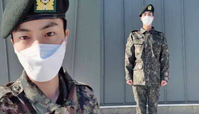 BTS singer Jin’s first glimpse after joining military service goes ...