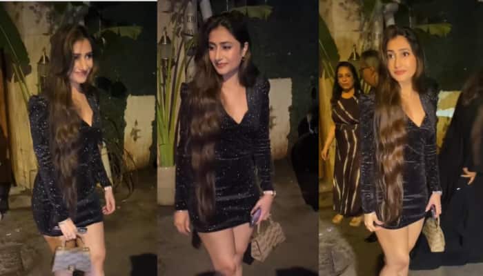 Hotness Alert! Dhanashree Verma Spotted in Mini Black Dress While ...