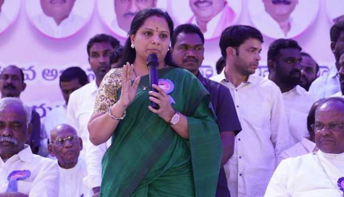 BRS MLC K Kavitha Reaches Hyderabad After Marathon Questioning By Enforcement Directorate ...