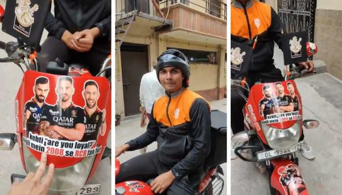 Viral: Swiggy Delivery Agent Turns Out ‘Biggest RCB Fan’ - Watch ... Viral: Swiggy Delivery Agent Turns Out ‘Biggest RCB Fan’ - Watch ...
