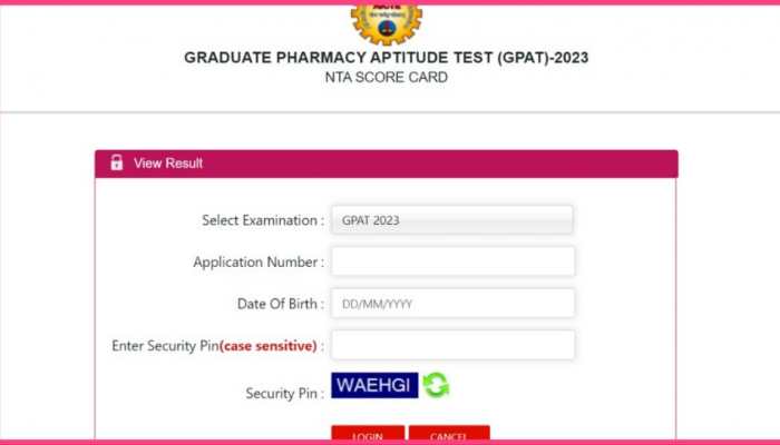 GPAT Result 2023 Declared On gpat.nta.nic.in, Direct Link To Download ...