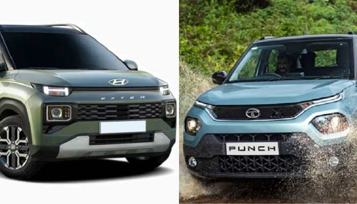 Hyundai Exter Vs Tata Punch Comparison: Which SUV Is More Affordable To Buy? | Auto News | Zee News