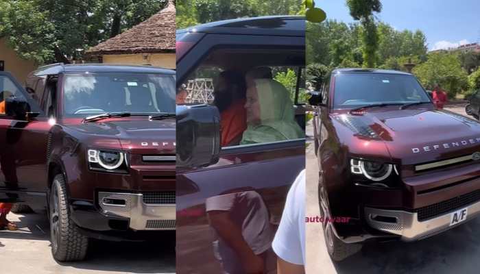 Video: Baba Ramdev Drives Land Rover Defender 130 SUV Worth Rs 1.41 ...