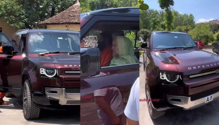 Video: Baba Ramdev Drives Land Rover Defender 130 SUV Worth Rs 1.41 ...