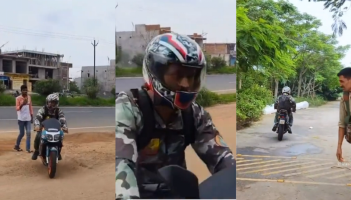 Watch: MS Dhoni Spotted Riding Bike In Ranchi, Fan Records Video ...