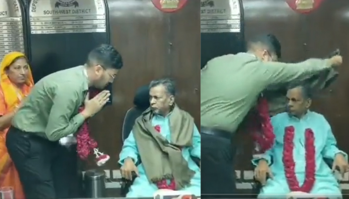 IAS Officer Lets Priest Sit On His Chair, Welcomes With Folded Hands ...