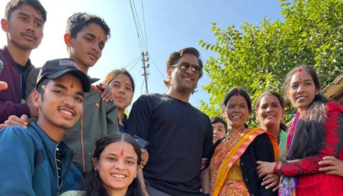 MS Dhoni Visits Ancestral Village In Uttarakhand With Wife Sakshi Dhoni ...