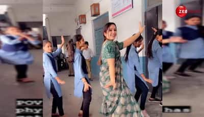 VIRAL VIDEO : 'Gulabi Sharara' Dance: Teacher and Students Steal the ...