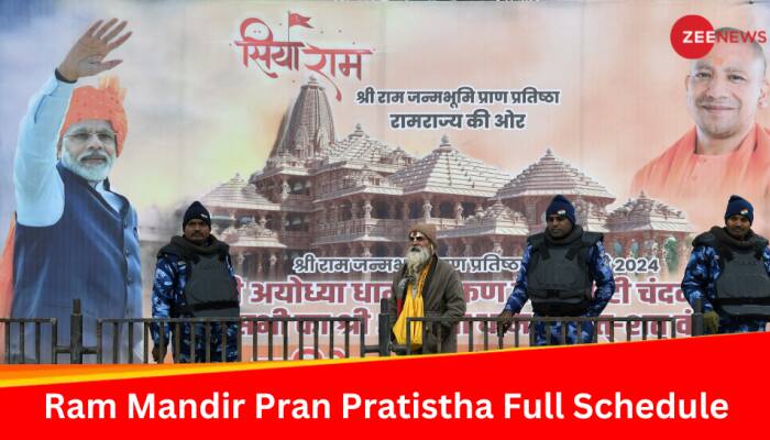 Ram Mandir Pran Pratishtha Full Schedule: All You Need to Know | India News | Zee News