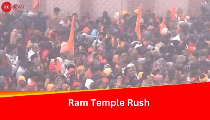 Ram Temple Witnesses Heavy Rush Of Devotees On First Day Of Public ...