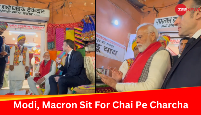 PM Modi Sits For 'Chai Pe Charcha' With France's Emmaneul Macron, Shows ...