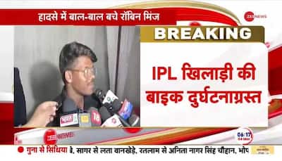 IPL Player Robin Minz bike met with Accident in Ranchi | Zee News