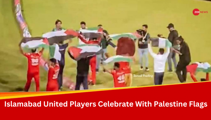 Islamabad United Players, Including Imad Wasim, Wave Palestine Flag To ...