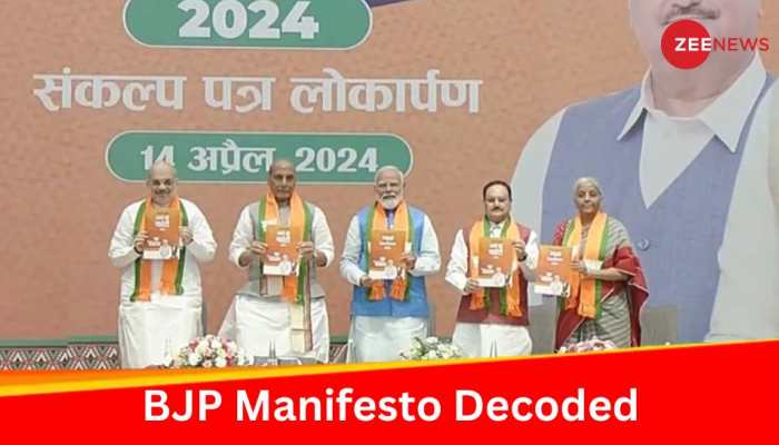 BJP Manifesto 2024: Big Highlights Of 'Modi Ki Guarantee' - BJP's Lok Sabha Poll Promises ...
