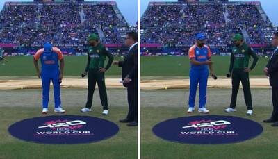 WATCH: Babar Azam Laughs Following Rohit Sharma Blooper During Toss Of India vs Pakistan T20 ...