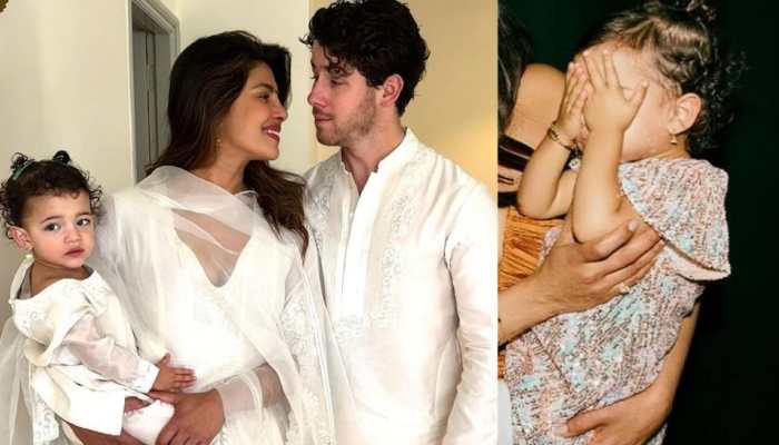 Priyanka Chopra Kissing Nick Jonas And Daughter Malti Closing Her Eyes ...