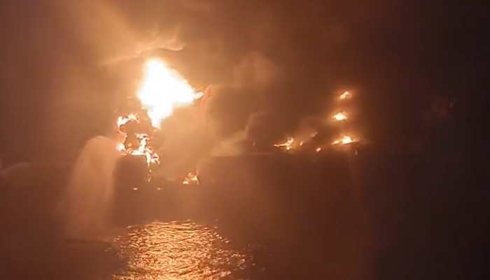 Caught On Camera: Indian Navy, Coast Guard Capture Massive Explosion On ...
