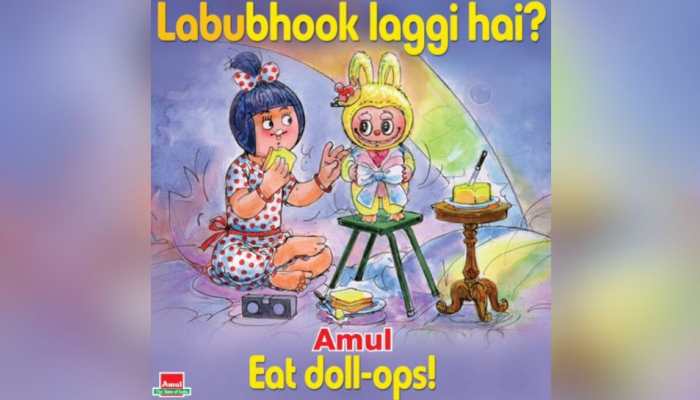 'Labubhook Laggi Hai?': Amul Joins The Labubu Doll Mania | viral News ...