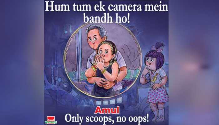 'Hum Tum Ek Camera Mein Bandh Ho!'- Amul Joins The Coldplay 'Kiss Cam ...
